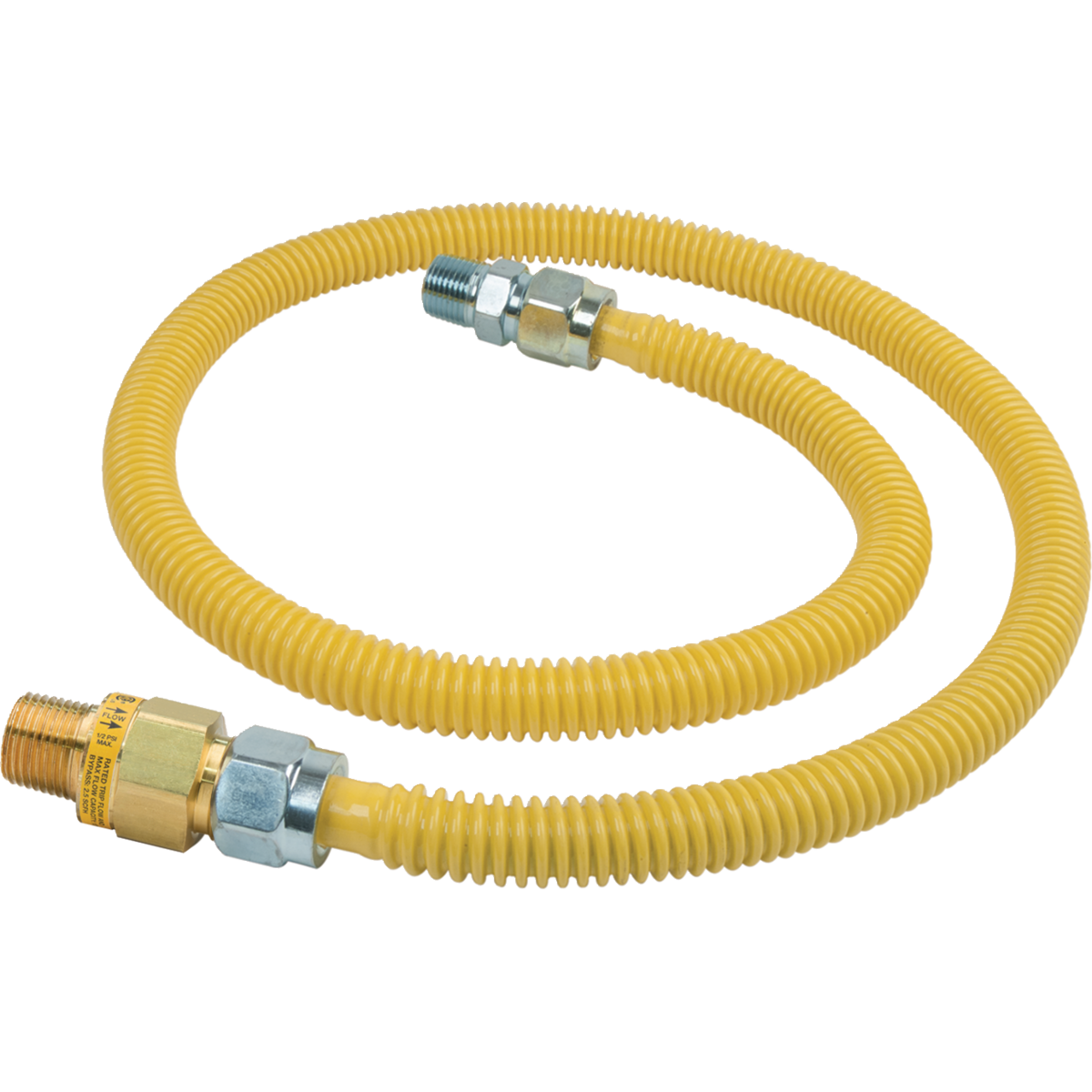 1/2 in. MIP x 1/2 in. MIP Stainless Steel Gas Connector Safety+Plus®2 ...