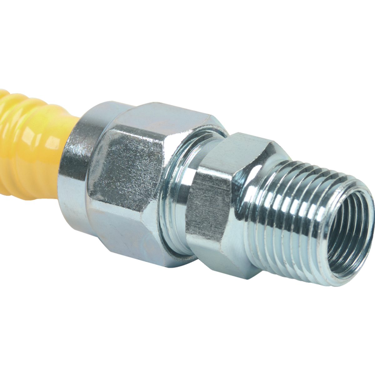 1/2 in. MIP x 1/2 in. MIP Stainless Steel Gas Connector Safety+Plus®2 ...