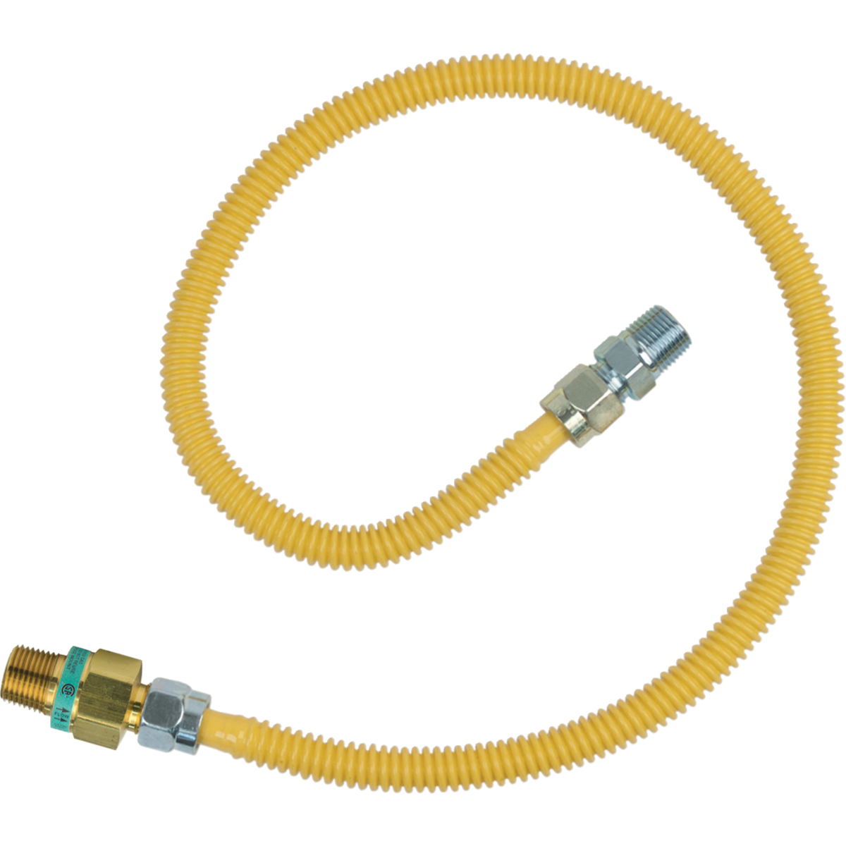 1/2 in. MIP x 1/2 in. MIP Stainless Steel Gas Connector Safety+Plus®2 ...