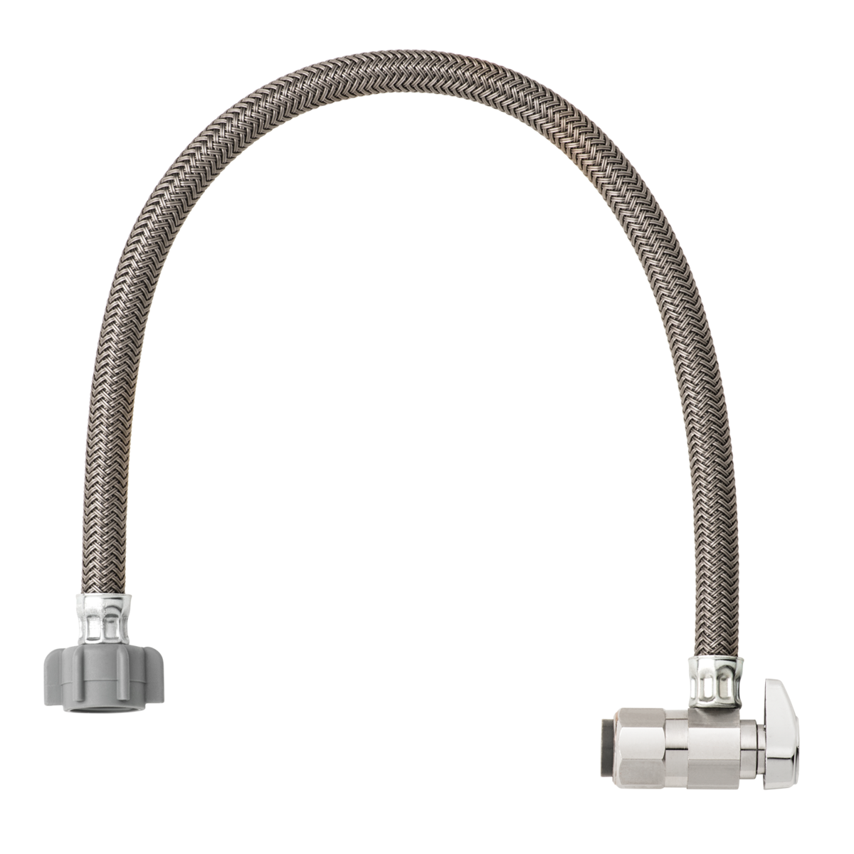 1/2 in. Nom Push Connect x 1/2 in. FIP with One-Piece Braided Faucet ...