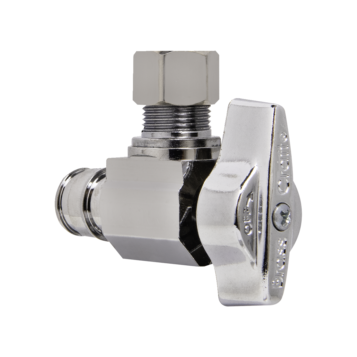 1/2 in. Nom Cold Expansion x 3/8 in. O.D. Comp - Angle Valve - BrassCraft