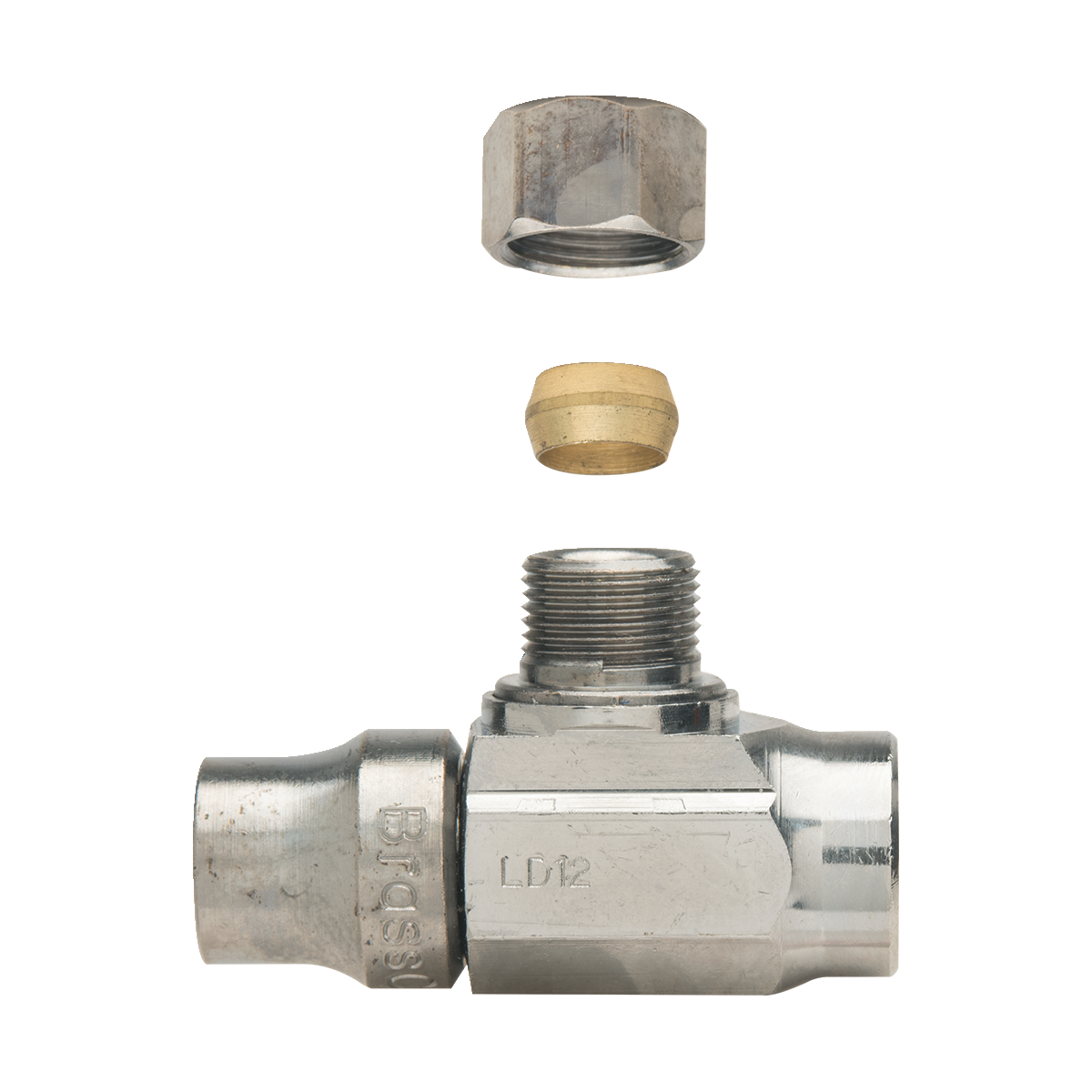 1/2 in. Nom Sweat x 3/8 in. O.D. Comp - BrassCraft