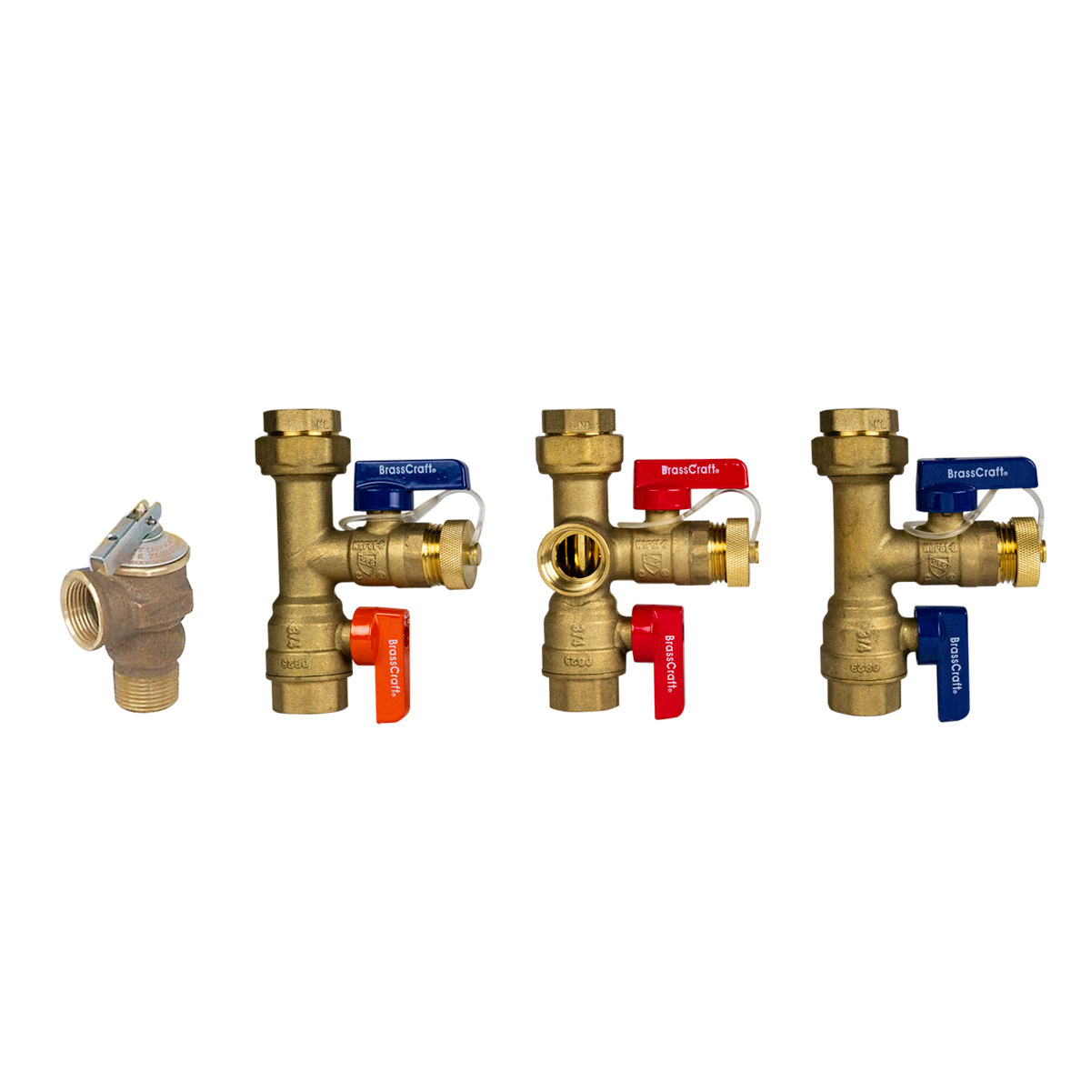 FIP x FIP Service Valve Kit with Pressure Relief Valve (200 kBTU/hr ...