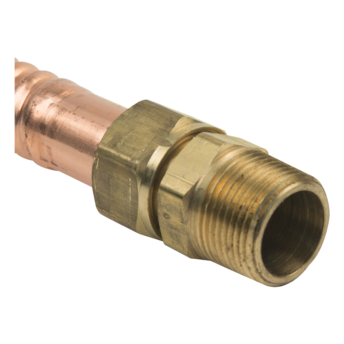 3/4 in. FIP/MIP x 3/4 in. Crimp PEX Barb (brass, pre-torqued) - BrassCraft